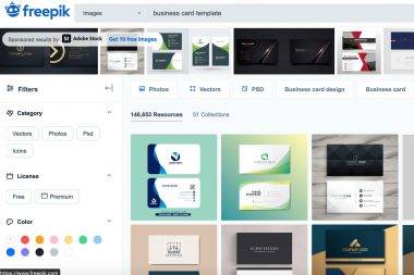 Free Name Card Templates | Namecards.com.sg