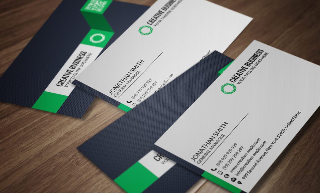 Free Minimalist Professional Name Card Design And Print $34.90