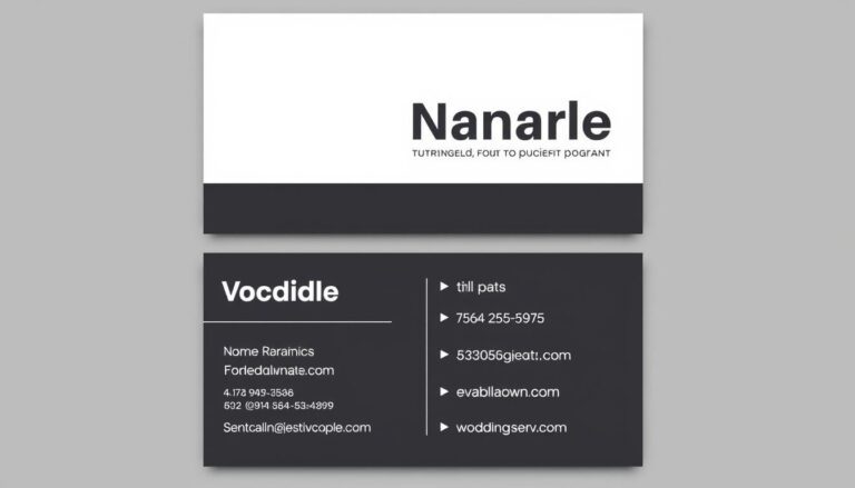 The Art Of Typography In Name Card Design: Tips For Choosing Fonts