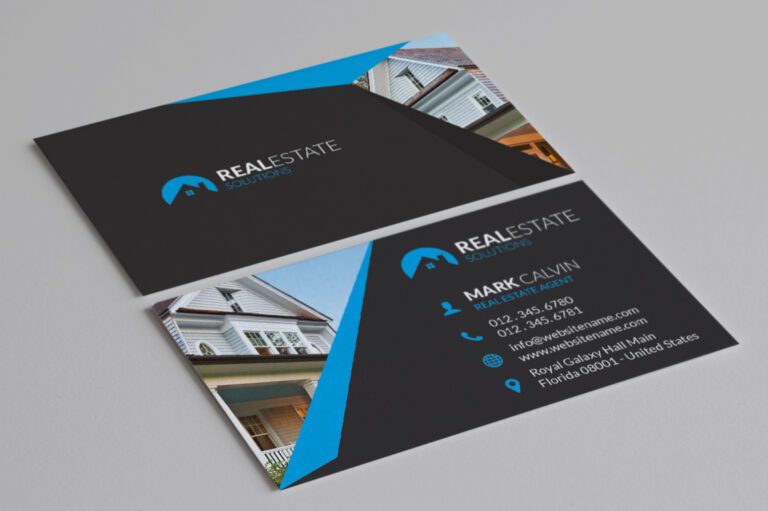Free Commercial Realtor Name Card Design And Print $34.90