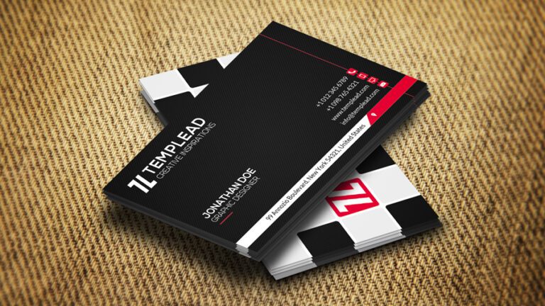 Free Contemporary Professional Name Card Design And Print $34.90