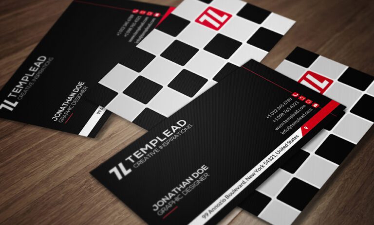 Free Contemporary Professional Name Card Design And Print $34.90