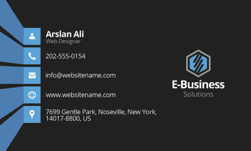 Free Elite Prestige Name Card Design And Print $34.90