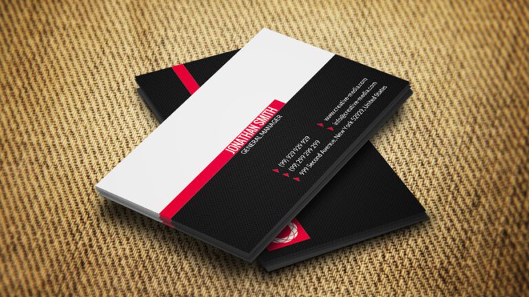 Free Executive Charm Name Card Design And Print $34.90