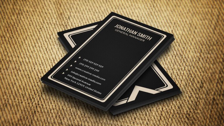 Free Executive Professional Name Card Design And Print $34.90