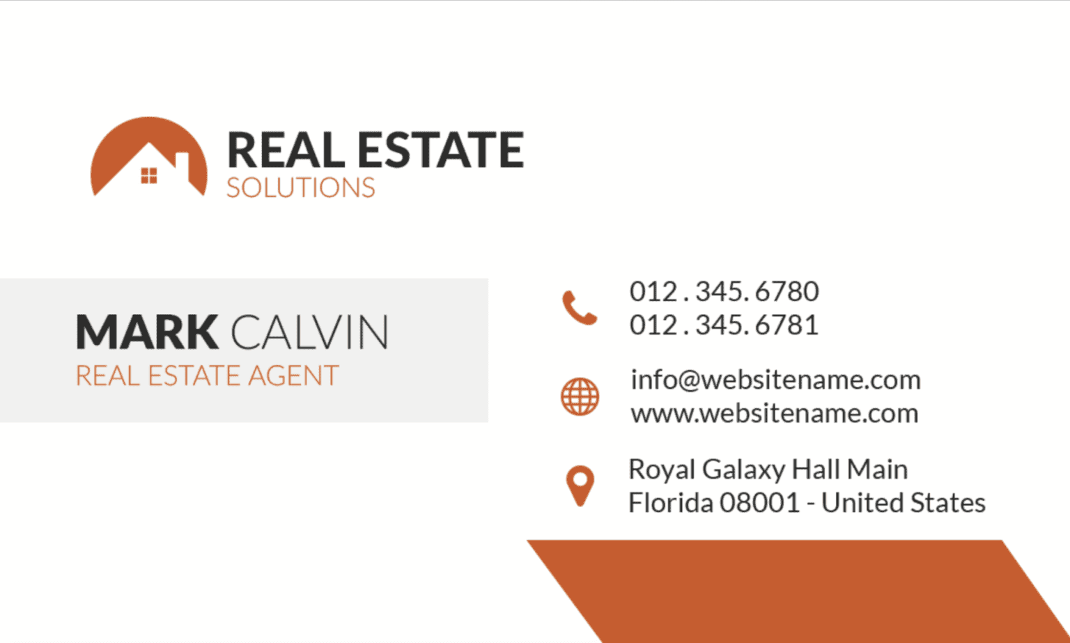 Free Luxury Real Estate Name Card Design And Print $34.90