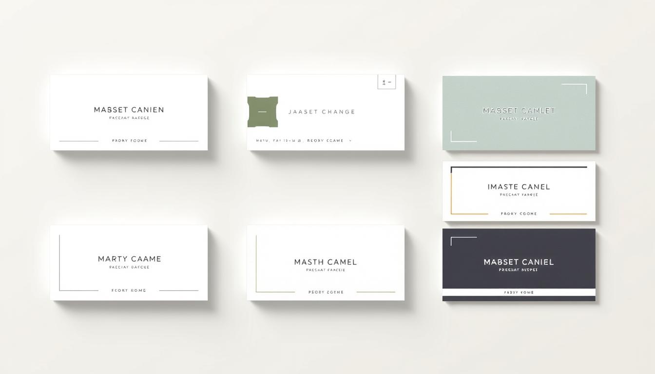 Minimalist Name Card Designs: Top 2024 Business Trends
