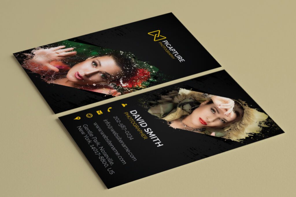 Free Photographer Name Card Design And Print $34.90