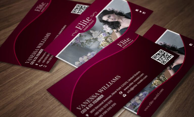 Free Talent Model Agency Name Card Design And Print $34.90